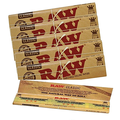 Raw Classic King Size Rolling Papers The Puffing Catterpillar